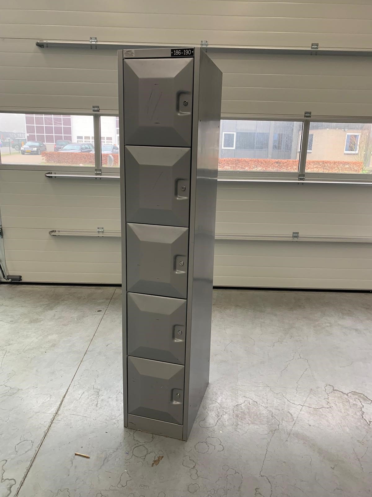 lockerkast-5 zilver - Lockerman