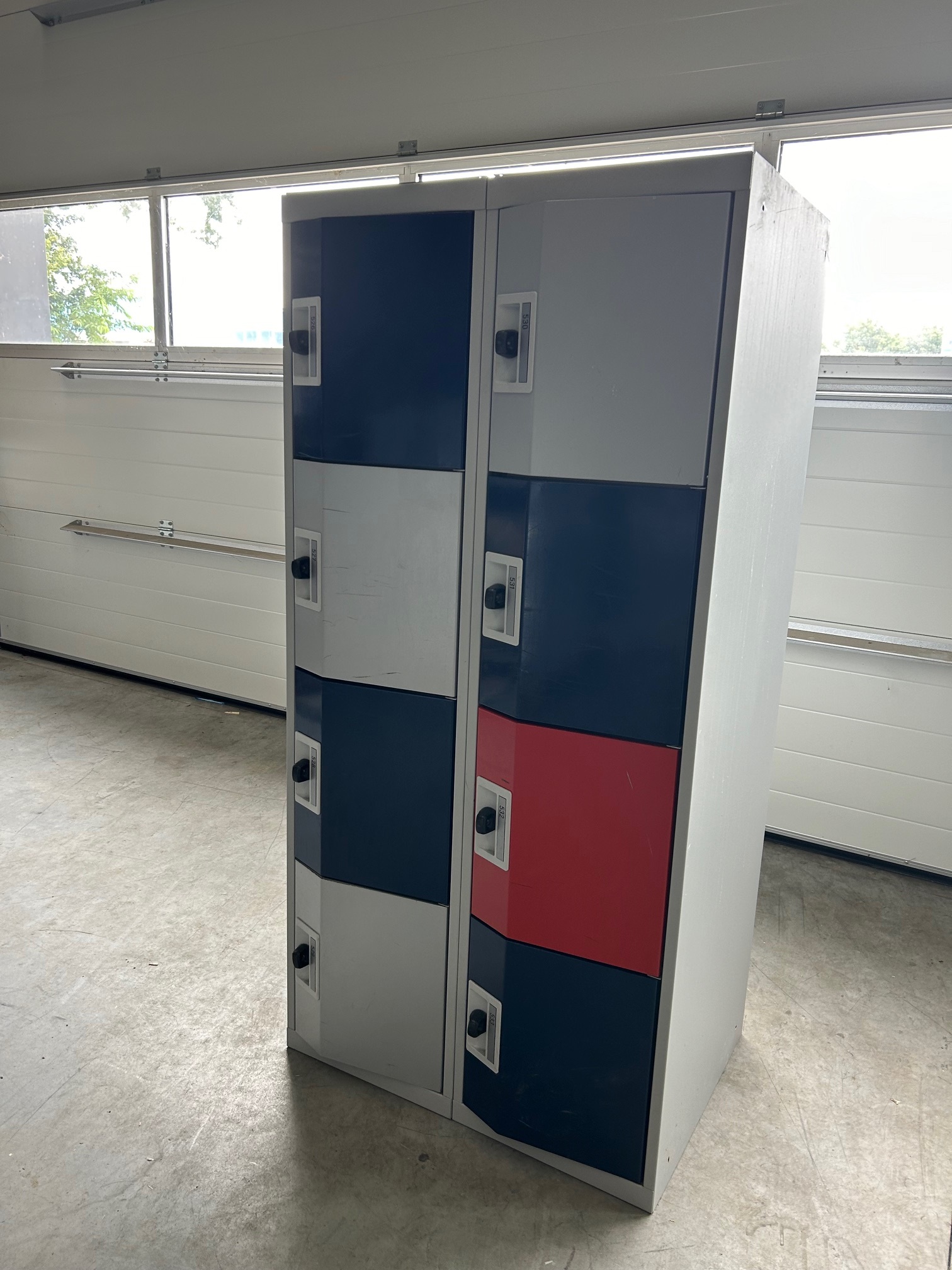 Lockerkast-8 laag draaiklinkslot - Lockerman