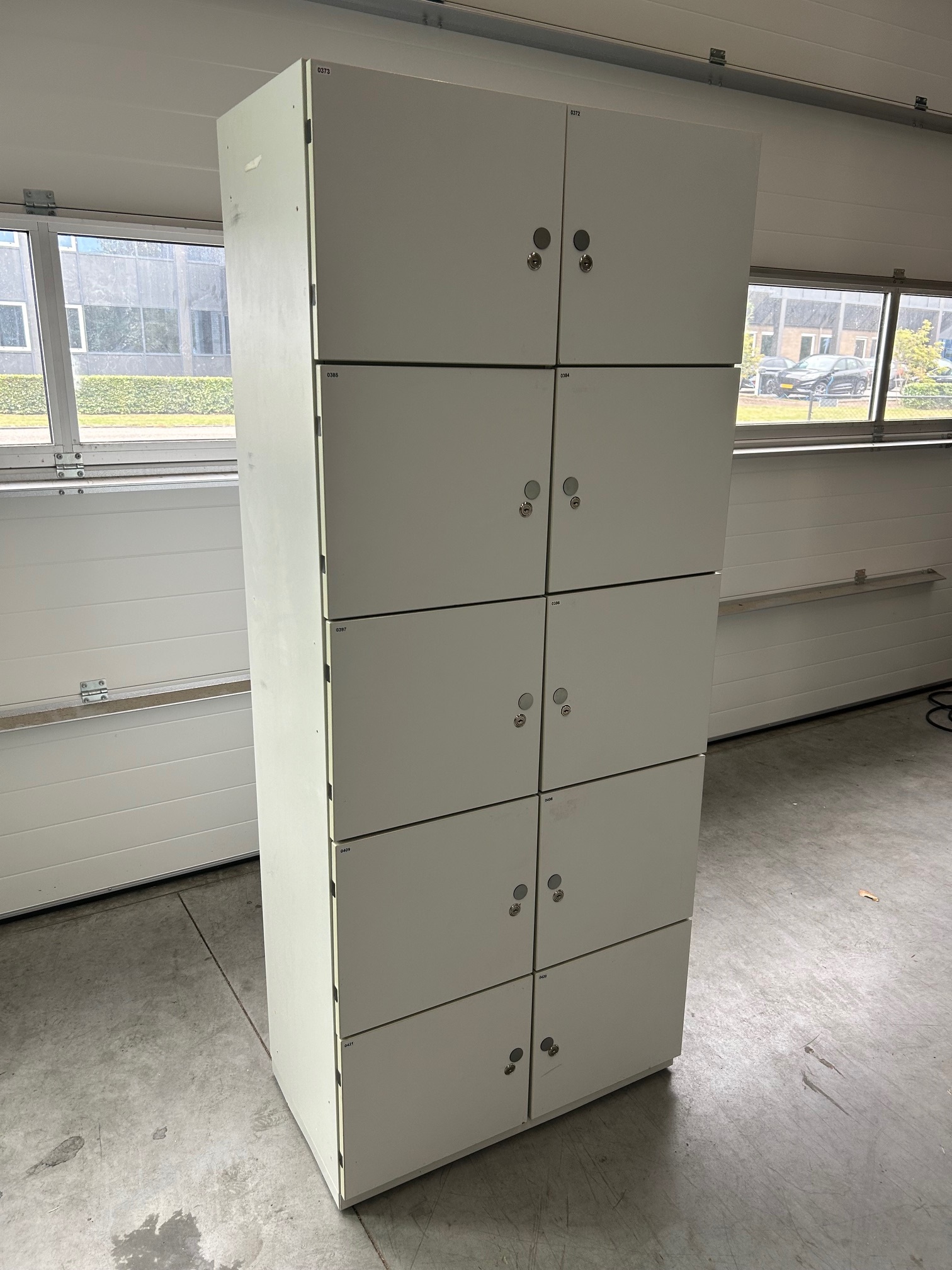 Lockerkast-10 hout / grijs - Lockerman